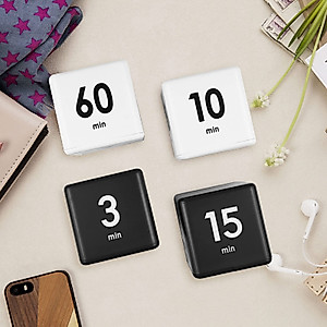 Feilifan Cube Timer, Kitchen Timer Kids Timer for ADHD Productivity Workout Flip Timer Classroom for StudyTime Countdown Management Timercube…