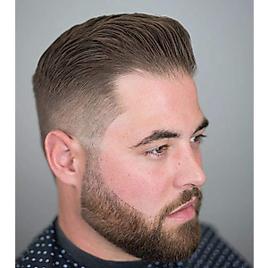 THEFANSI Original Beard Brush for Men With 100 First Cut Boar Bristles. Made in Pear Wood and Firm Bristles. THEFANSI Hair Brush Keeps hair clean, healthy, shiny and protected