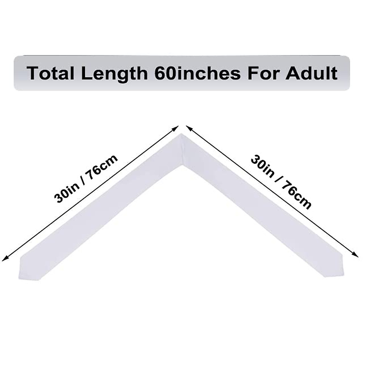 QOMOLANGMA 10PCS Sublimation Blank Graduation Stole Sash 60 in x 4.92 in Adult Bachelor Belt Double Layer Graduation Party Gift for Hear Press Transfer