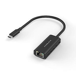 USB C to Ethernet Adapter, Morelecs USB C to Gigabit Ethernet LAN Network Adapter Ethernet to USB C Compatible with MacBook Pro/Air, Dell XPS,Surface Book 2, iPad Pro and More