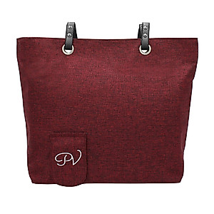 PortoVino Beach City Wine Tote with Hidden, Leakproof & Insulated Compartment, Holds 2 Bottles of Wine! Great for Travel, BYOB Restaurant, Party, Dinner, (Black) and Burgundy Beach City Wine Tote w