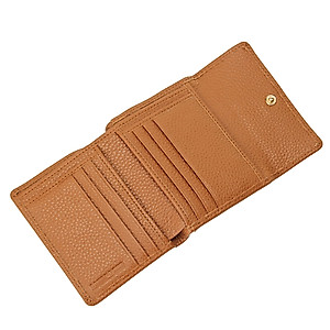 Dooney & Bourke Wallet, Pebble Grain Small Flap Credit Card Wallet - Caramel