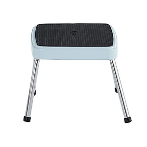 COSCO Stylaire Retro 1-Step Steel Step Stool, Teal