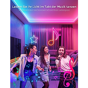 12v RGB Led Light Strip,Flexible Led Strip Lights IP65 Waterproof Cuttable Led Neon Flex Alexa WiFi Compatible Silicone 16.4ft Color Changing Bluetooth Phone App Control with Remote for Party DIY