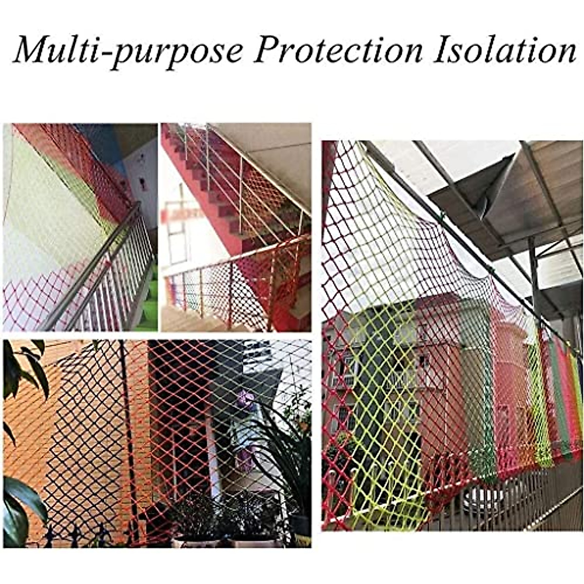 Colorful Outdoor Rope Net for Safety & Decor