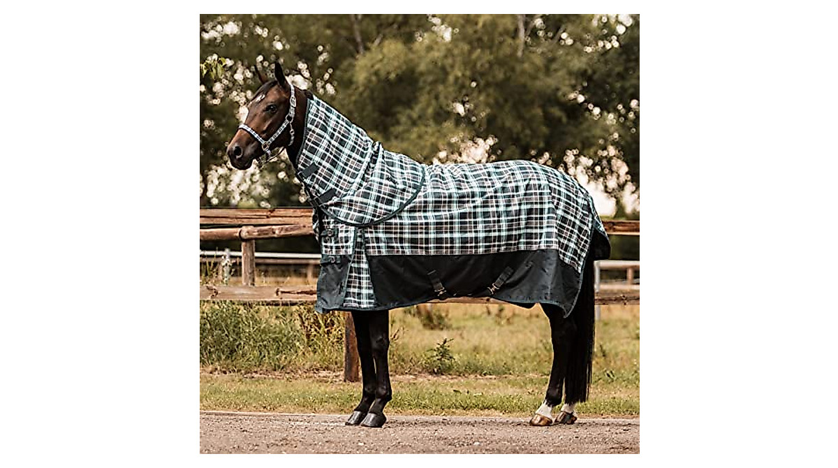 HORZE Nevada Waterproof Horse Turnout Sheet - Urban Chic 81 in