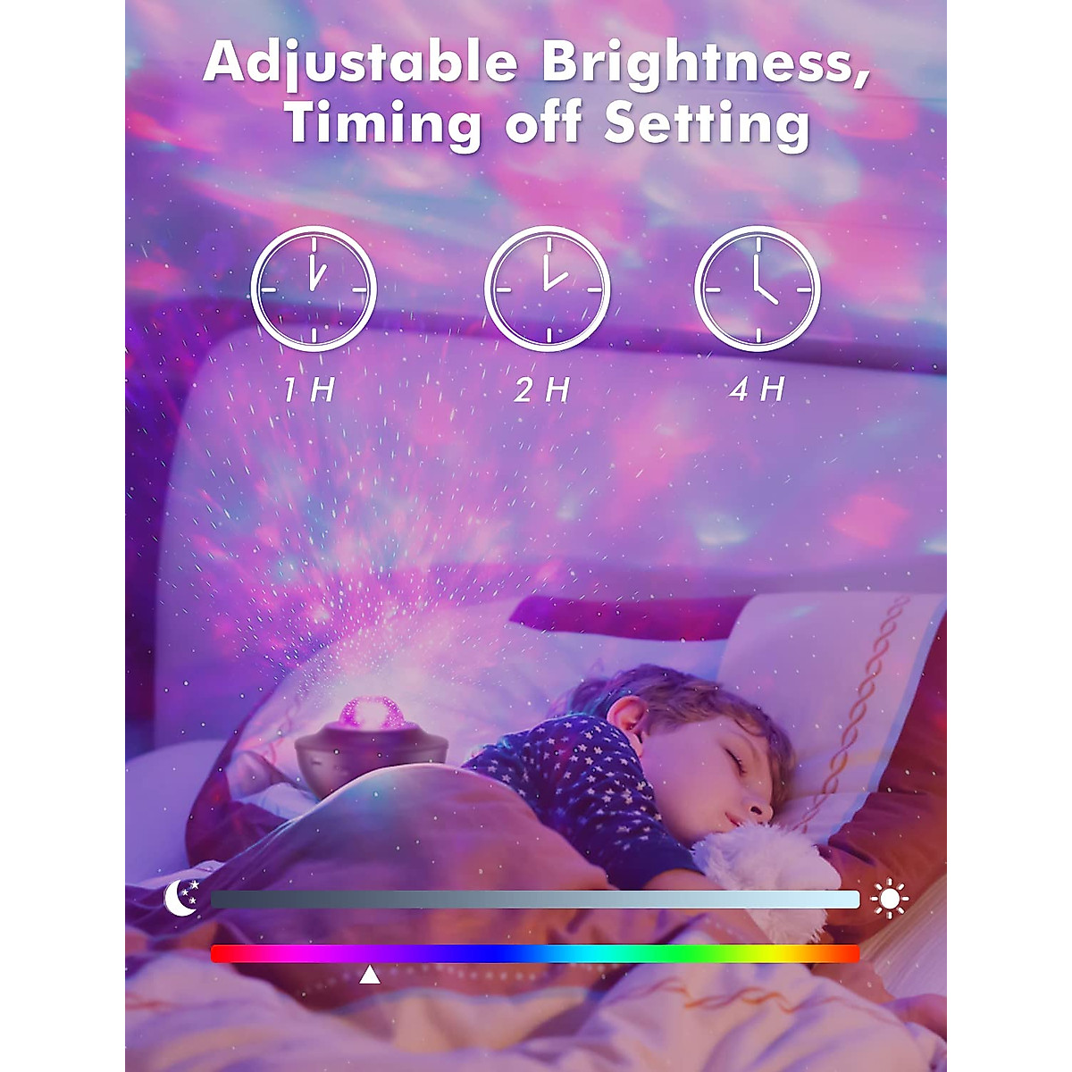Galaxy Projector Star Projector,Star Light Room Decor Light for Kids and Adults,Smart Night Lights for Bedroom with Bluetooth Music Speaker,APP Control,Remote Control