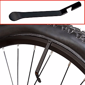 Boenoea Bicycle Tire Lever Stainless Steel Tire Changing Tool,Bike Tire Removal Repair Tools (Metal)