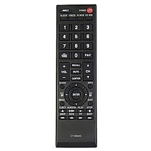 New CT-90325 Remote Control fit for Toshiba LCD LED TV 19AV600 19AV600U 19AV600UZ 19C100 19C100U 19C10U 19C1D 19C1DU 19L4200 19L4200U 19SL400 19SL400U (CT90325)(75014374)(75022871)