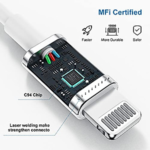 2 Pack iPhone 13 12 11 Fast Charger Block, Type C Fast Charging Charger Adapter with [Apple MFI Certified] USB C to Lightning Cable 6 ft Compatible with iPhone 14 13 12 11 Pro Max Mini…
