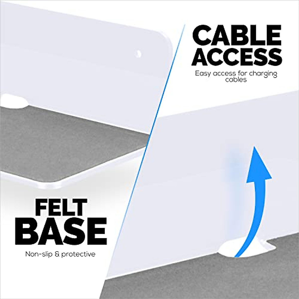 BRAINWAVZ 2-Pack 9” Floating Shelf Bluetooth Speaker Stand, Adhesive & Screw Wall Mount, Anti Slip, for Cameras, Baby Monitors, Webcam, Router, Wide Universal Holder Shelves (SHELF23 White)