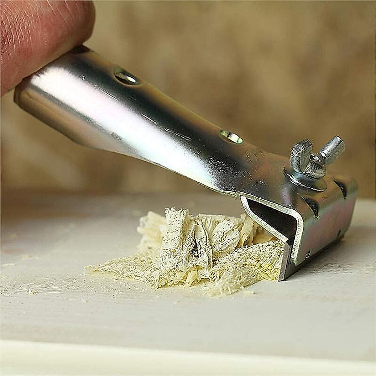 Heavy Duty Stanley STA028640 & LINBIDE LGPS50 Type Tungsten Carbide Paint Scraper with Blade Double-Sided Scraper Accessories for Removing Grout, Paint, Glue, Rust