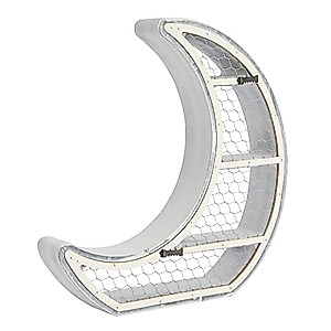 Farmlyn Creek Small Wooden Crescent Moon Shelf for Crystals and Essential Oils, Rustic Home Decor for Nursery, White (10.7 x 11.2 x 2 in)