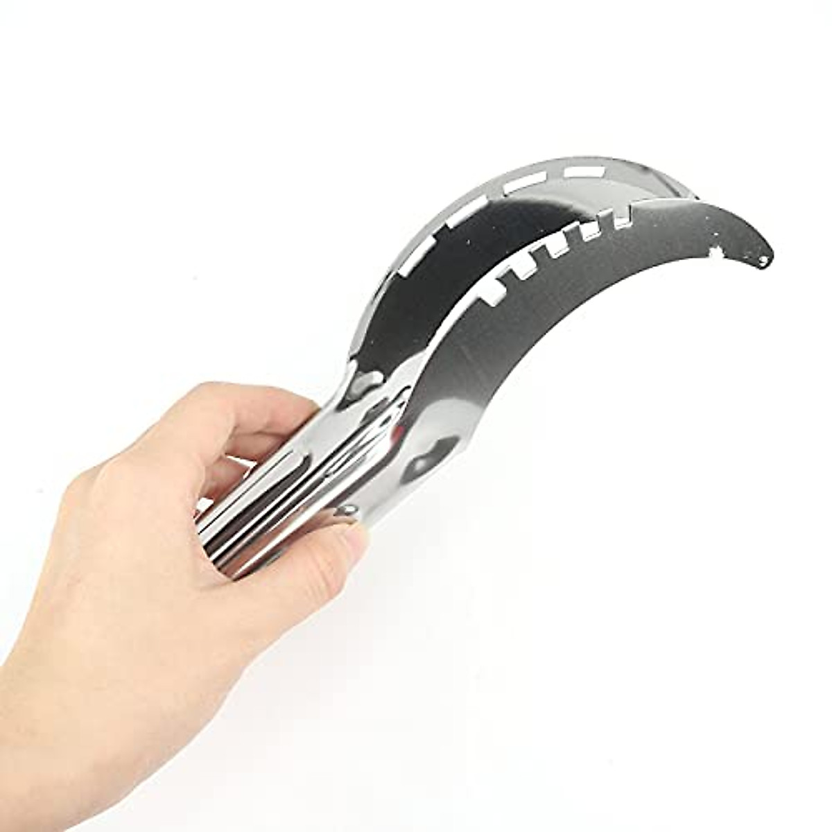 Cortador de melancia de aço inoxidável faca cortador de frutas vegetais ferramentas de cozinha dispositivos 26,5cmx3.5cm-CHINA,Prata