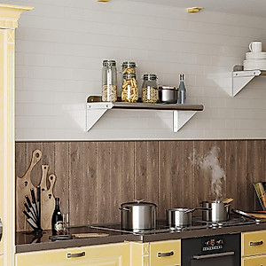 Wall Mount Stainless Steel Shelf 12 x 36 Inch, NSF Certified Shelves, 250 lb Load Capacity Heavy Duty Floating Shelf Kitchen Storage Racks for Restaurant, Hotel and Garage