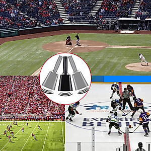 8’’ Steel Cow Bell with Handle, Noise Maker Cowbell, Cheering Loud Hand Call Bell for Sport Events Football Soccer Hockey Baseball Basketball Games Party Concert Graduations School Wedding Farm Ranch