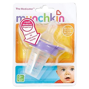 Munchkin Inc. - The Medicator Liquid Medicine Dispenser 0 Months+ - 1 Pack (Color May Vary)