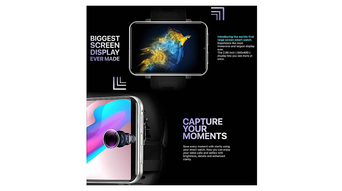 LIZIWEI LEMT Smartwatch - 4G with Touchscreen