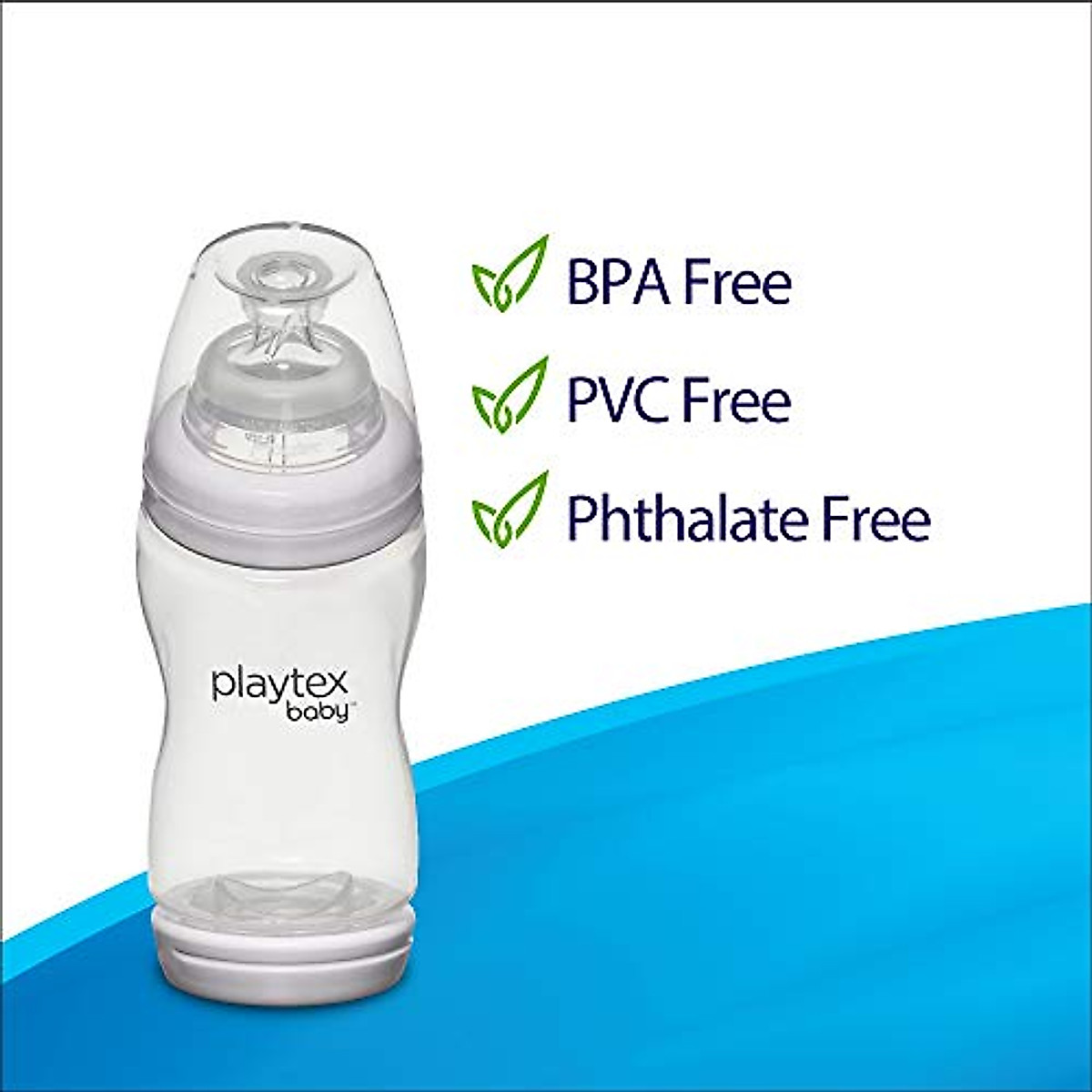 Playtex Baby VentAire Bottle, Helps Prevent Colic and Reflux, 6 Ounce Bottles, 3 Count