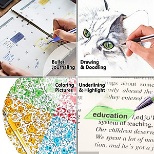 Shuttle Art Gel Pens, 60 Pack Gel Pen Set 30 Colored Gel Pen with 30 Refills for Adults Coloring Books Drawing Doodling Crafts Scrapbooking Journaling