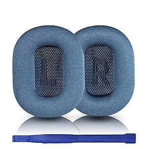 Aiivioll Ear Cushions for Airpods Max Headphones Replacement Ear Cushion Covers Made of Mesh Fabric and Memory Foam (Blue)