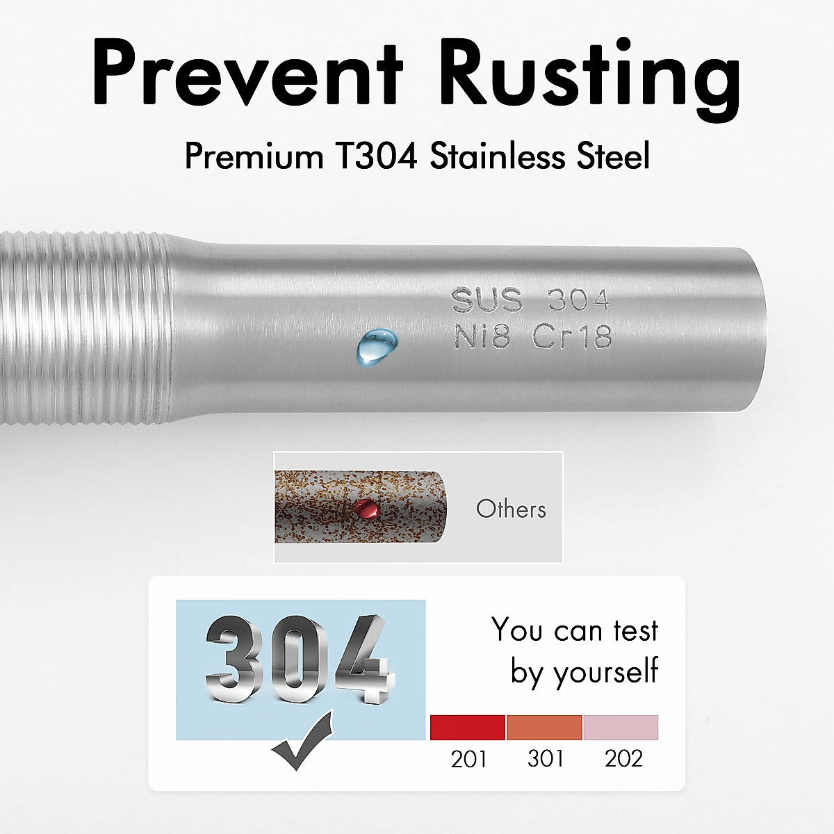 KES Bathroom Sink Drain Stopper with Overflow, Pop Up Drain with Detachable Hair Catcher for Lavatory Vanity Vessel Sink, Brushed Nickel 2 Pack, ALL Metal Rustproof 304 Stainless Steel, S2013A-BN-P2