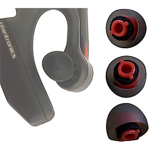 ALXCD in-Ear Eartips Compatible with Plantronics Voyager 5200 Legend, S/M/L Sizes Noise-Isolation in-Ear Soft Silicone Eartips Headset in Ear Tips Compatible with PLT Voyager 5200 Legend S M L