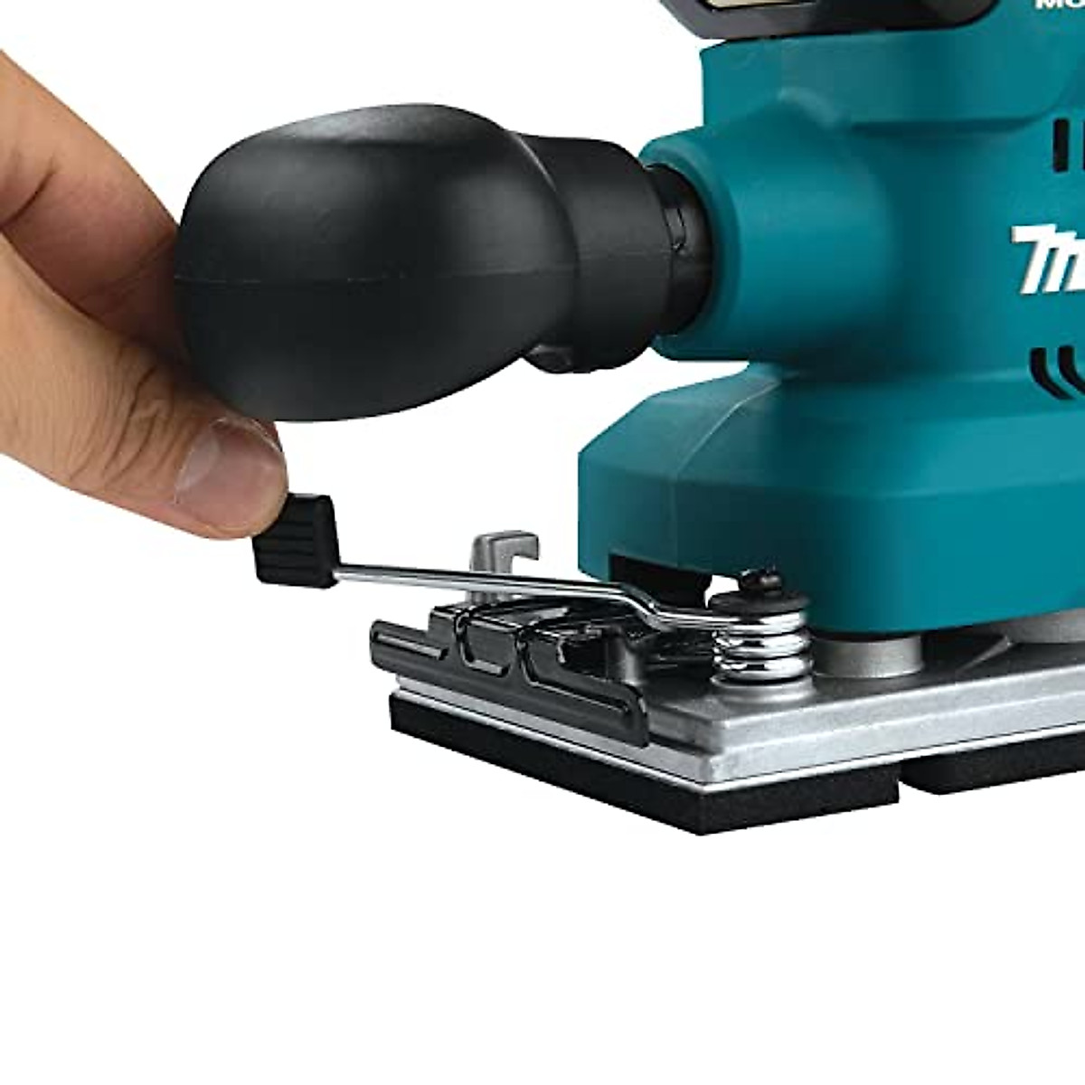 Makita XOB03Z 18V LXT® Lithium-Ion Brushless Cordless 1/3 Sheet Finishing Sander, AWS® Capable, Tool Only