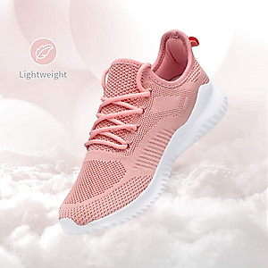 Flysocks Slip On Sneakers for Women-Fashion Sneakers Walking Shoes Non Slip Lightweight Breathable Mesh Running Shoes Comfortable Pink 9.5
