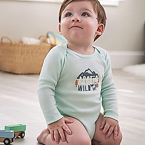 Gerber Baby Boys 3-Pack Long Sleeve Onesies Bodysuit Fox 0-3 Months