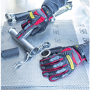 Ironclad Command Impact 360 Cut A6 Work Gloves; Touch Screen Gloves Conductive Palm & Fingers, Impact Protection, Machine Washable, Sized S, M, L, XL, XXL (1 Pair), Red (IEX-MIGR5-04-L)