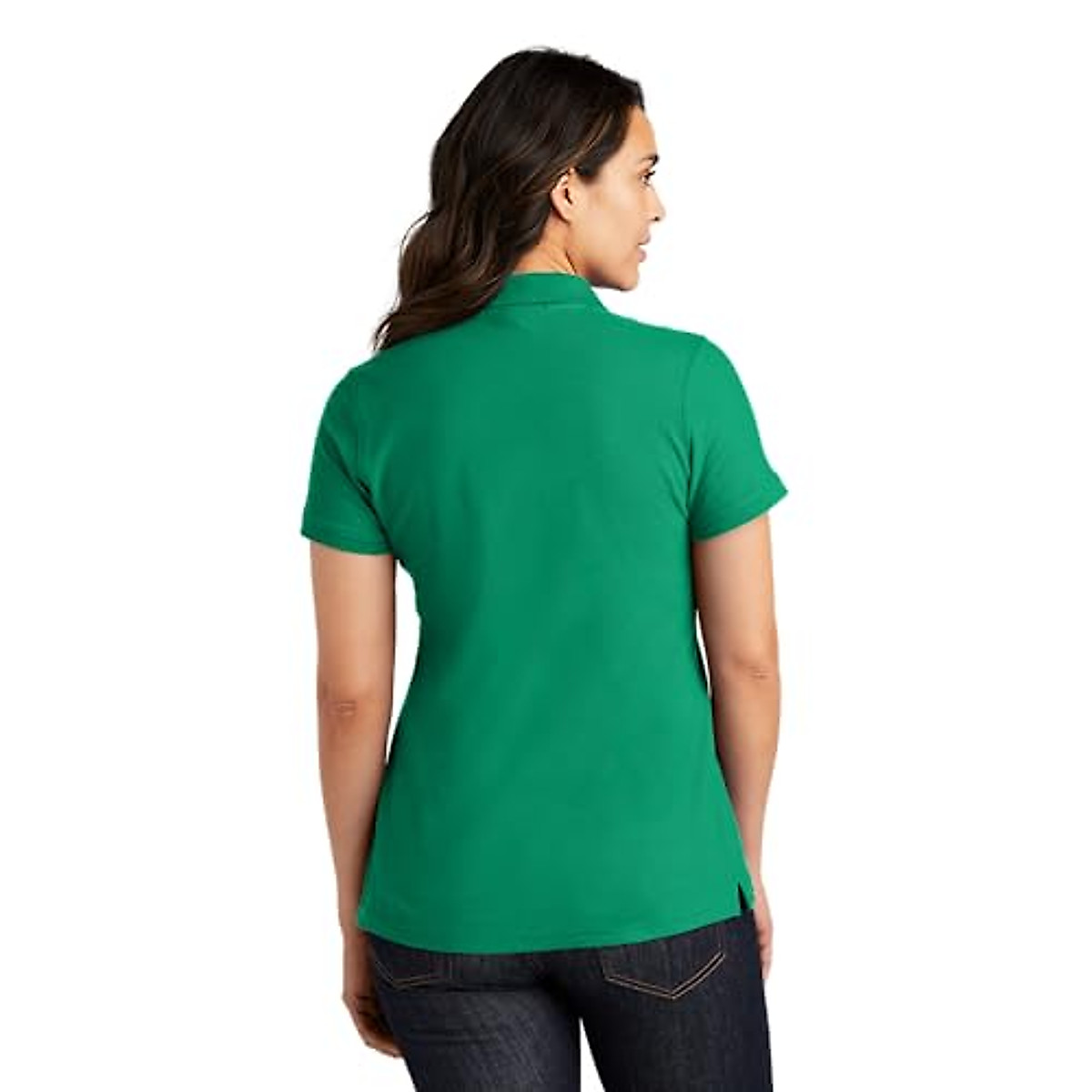 Port Authority Ladies Core Classic Pique Polo, Bright Kelly Green, XX-Large