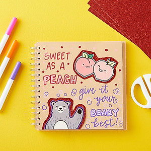 Bright Creations 24 Sheets Red Glitter Cardstock Paper 8.5 x 11 for Scrapbooking, DIY Projects, Arts and Crafts (280gsm)