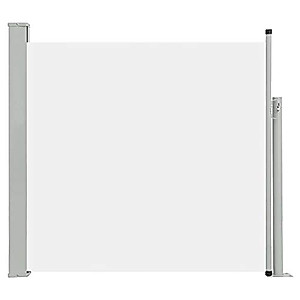 HLLNME Retractable Patio Side Awning Sun Shade and Wind Screen for Privacy Divider Waterproof, Home Balcony Privacy Divider, Deck Door, Outdoor Sun Shade Shelter