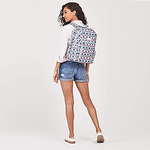 Vera Bradley Women's Lighten Up Study Hall Backpack, Water Geo, One Size
