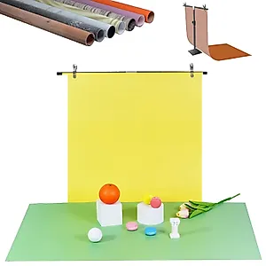 Yoocheese Product Photography Backdrops Background: Flat Lay Seamless Paper for Food - Small Tabletop Photo Shoot Props for Jewelry (22x34in Color)
