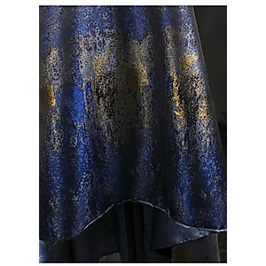 XMTXZYM 2 Meter Double Side Irregular Texture Brocade Jacquard Fabric for Ethnic Handmade DIY Dress Fabric