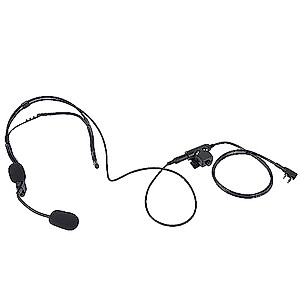 Pdflie Walkie Talkie Earpiece Behind The Head Over Ear Radio Headset Headphone with Boom Mic U94 Tactical PTT Compatible for Baofeng Kenwood UV-5R BF-F8HP 888S
