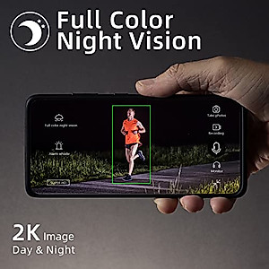 4 Pack Wireless Camera Security with Cloud Storage with 2K Color Night Vision, 15000 mAh Wireless Surveillance Camera with 2 Way Audio, IP65, AI Motion Detection, Support Alexa, No Monthly Fee