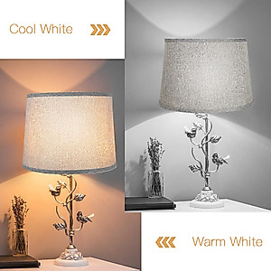 Lamp Shades Set of 2, Lamp shades for Table/Floor Lamps, Fabric Drum Lamp shades 11.4" Top x 12.6" Bottom x 9.8" High(Spider Fitter),Natural Linen Lamp shades Hand Crafted, Easy Assembly