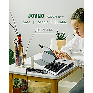 9V AC DC Adapter for Brother P-Touch PT-D210 PTD210 PT-D200 PTD200 PT-D215e PT-D200VP PTH110 PT70BM Label Maker Replacing Batteries for Brother AD-24 AD-24ES AD-20 AD-30 AD-60, JOVNO 1.6A Power Supply