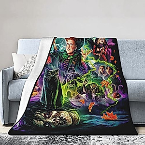 Throw Blanket Halloween Blanket Sofa Blankets Flannel Blankets Air Conditioning Blanket Fans Gifts 50"X40"