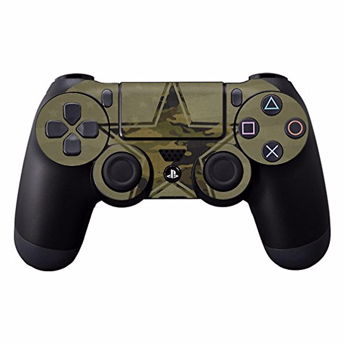 MightySkins Skin Compatible with Sony PS4 Controller - Army Star | Protective, Durable, and Unique Vinyl Decal wrap Cover | Easy to Apply, Remove, and Change Styles | Made in The USA