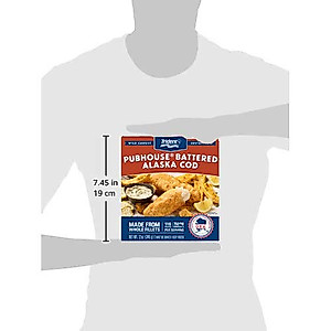 Trident Seafoods - Pub House Battered Cod - 12 oz, Frozen - Wild Caught Alaska Cod - 11g of Protein and 780mg of Omega-3 Per Serving - Made from Whole Fillets - Certified Sustainable