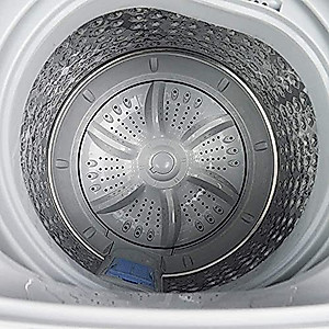 Panda Portable Washing Machine, 1.34 Cu.ft, 10 Wash Programs, 2 built in rollers/casters, Compact Top Load Clothes Washer