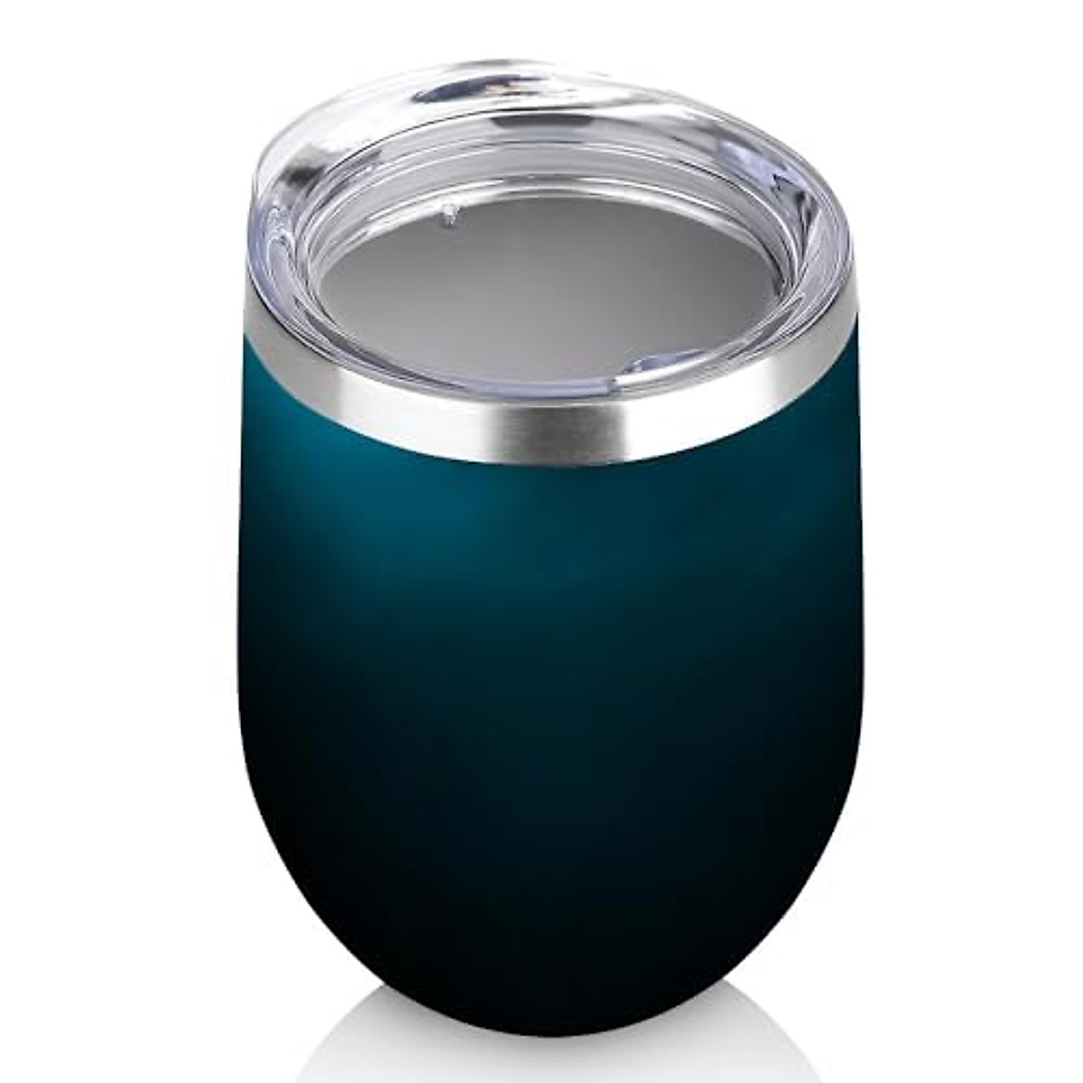 silichee 20 Oz Stainless Steel Wine Tumbler with Lid Abstract Black Background Blue Corner Insulated Tumblers Vacuum Coffee Mugs for Hot and Cold Drinks,Coffee,Wine