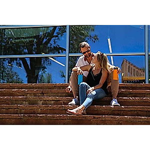 EcoVessel Perk Vacuum Insulated Coffee Tumbler and Tea Bottle, 16oz Stainless Steel Travel Infuser with Strainer and Push-Button Lid