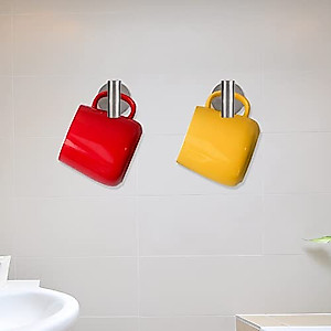 Coat Hook Single Towel/Robe Clothes Hook for Bathroom Kitchen Closets , Square Style Wall Mounted, Brushed Finish,304 Stainless Steel,4 Pack (Brushed Nickel)