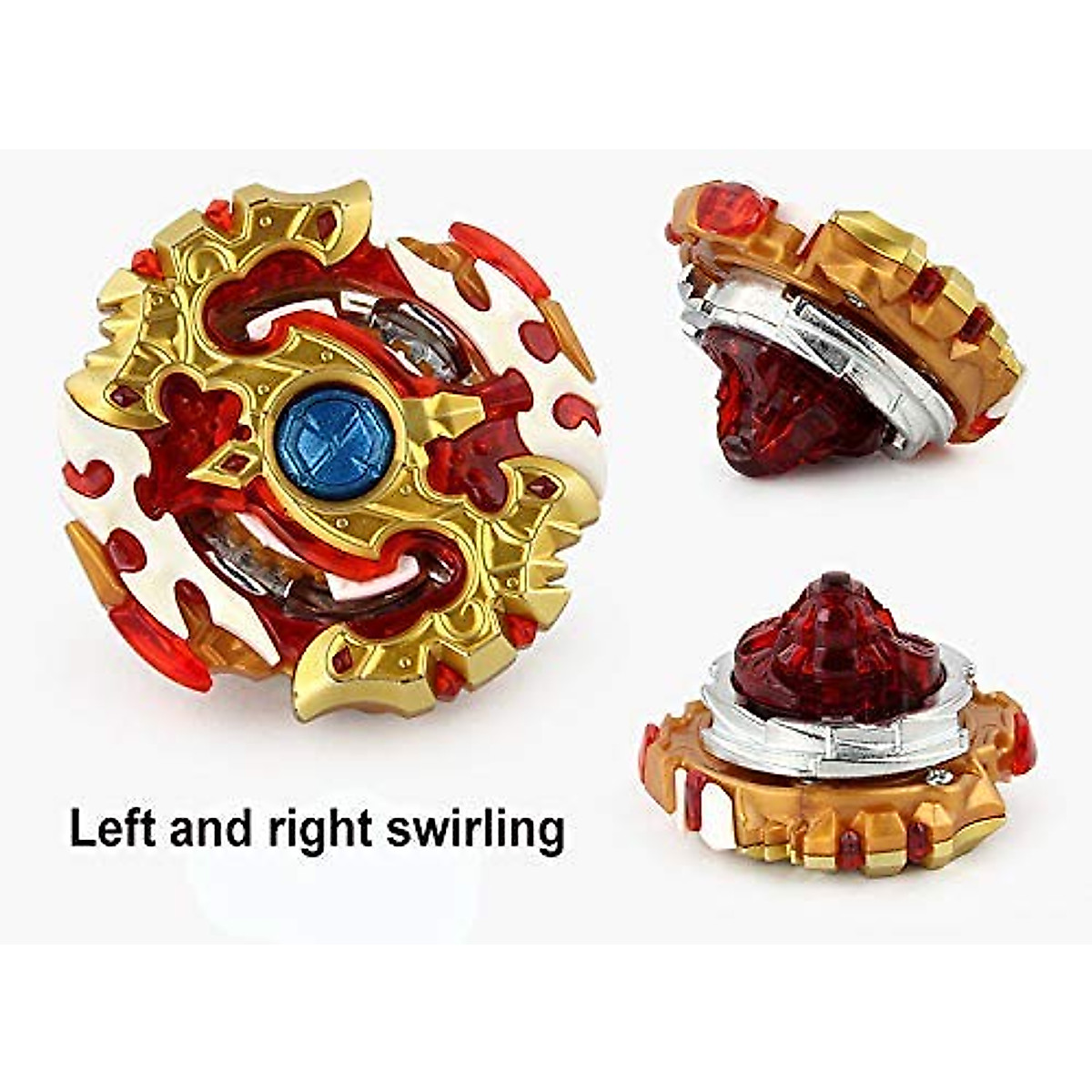 R1-58-6-Bey Battle Gyro Burst Battle Evolution Metal Fusion Attack Set with 4D Launcher Grip Set