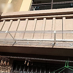 Arched Front Door Canopy Window Door Awning Canopy Outdoor Polycarbonate Cover Front Door Outdoor Patio Awning Canopy Uv Rain Snow Protection,Porch Gazebo Garden Shelter (16"x79")